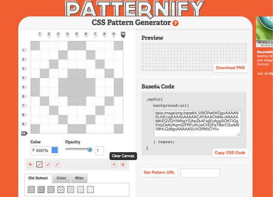 Patternify, generador de patterns online