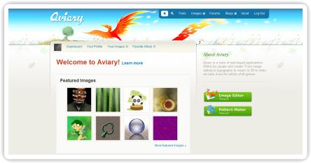 Aviary, suite de edición multimedia online
